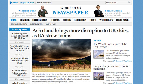 Wp Newspaper Gabfire Premium Wordpress Template Wordpress Gabfire